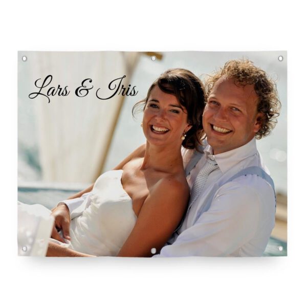 Spandoek bedrukken - 130 x 100 cm - Fotogeschenken.nl